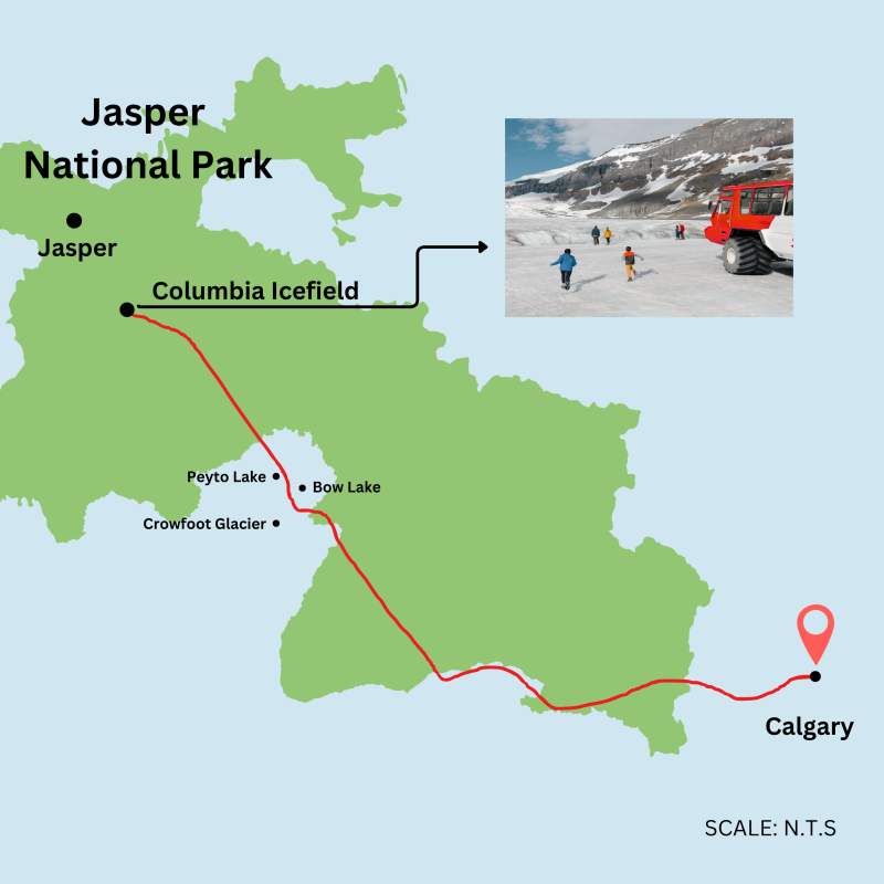 1-Day Jasper Columbia Icefield Adventure Guided Tour