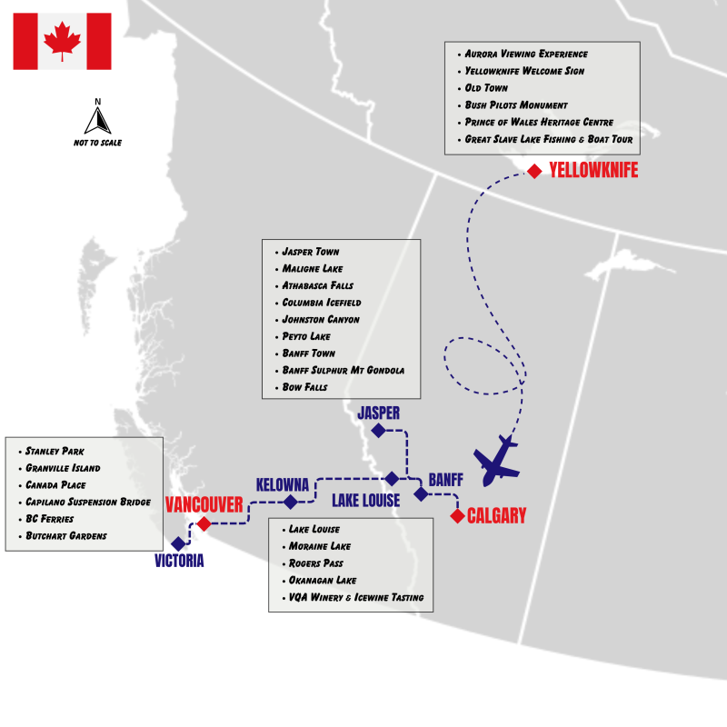 11-Day Western Canada Unique Tour | Yellowknife to Vancouver (Airport ...